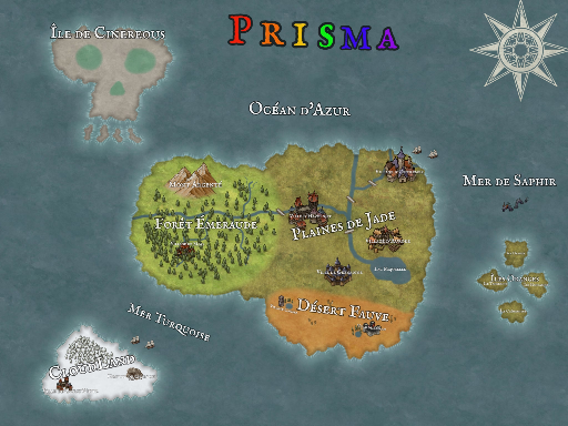 Le monde de Prisma LFG | Roll20: Online virtual tabletop