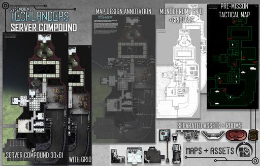 Techlanders - Server Compound Map Pack | Roll20 Marketplace: Digital ...
