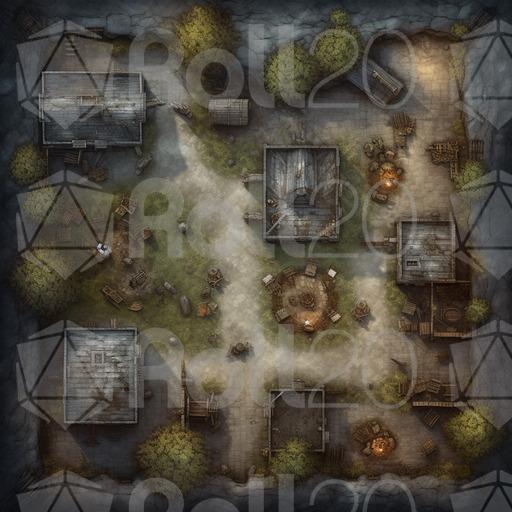 Human Village 1 - Map Pack | Battlemaps | Roll20 Marketplace: Digital ...