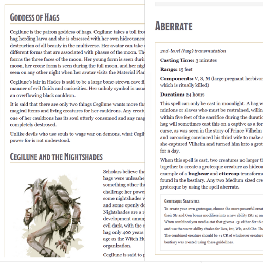 The Complete Hag | Roll20 Marketplace: Digital goods for online ...