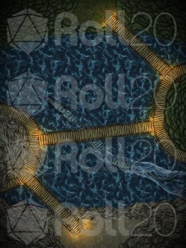 MAP - The Three-Bridge Crossing | Roll20 Marketplace: Digital goods for ...