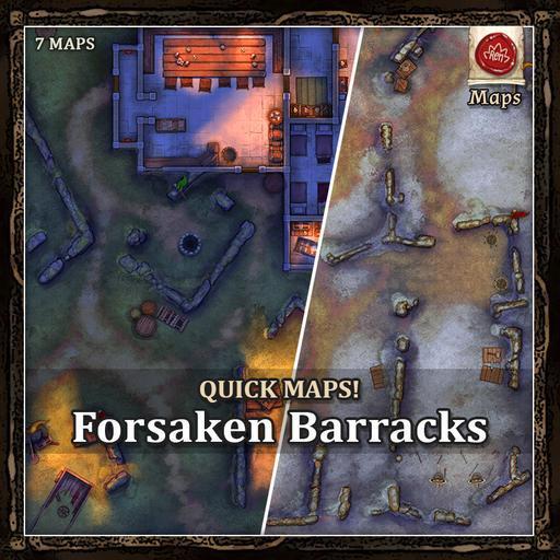 Quick Maps! Forsaken Barracks | Roll20 Marketplace: Digital goods for ...