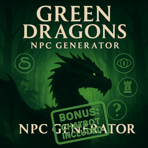 NG | NPC Generator Green Dragons | Roll20 Marketplace: Digital goods for online tabletop gaming