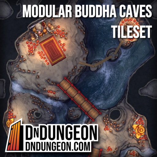 Cave Tiles - Modular Buddha Caves Tileset | Roll20 Marketplace: Digital ...