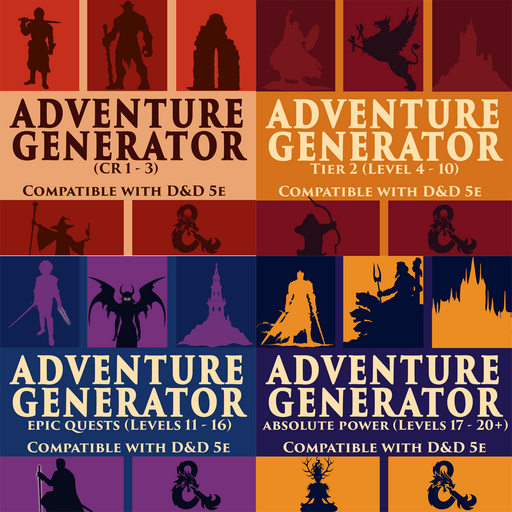 AG Bundle | Adventure Generator 1-20+ | Roll20 Marketplace: Digital ...