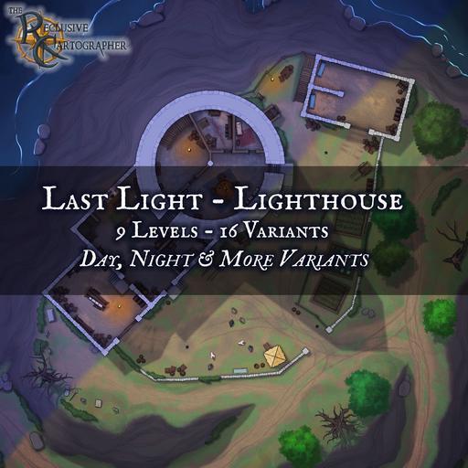 The Last Light – 9 Level Lighthouse & Caverns Battle Map (16 Variants ...