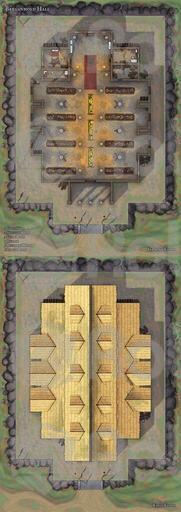 The Mead Hall – 2 Level Great Hall Battle Map (13 Variants) | D&D ...