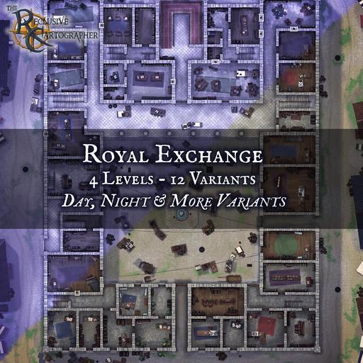 Royal Exchange – 4 Level Indoor Market Battle Map (12 Variants) | D&D ...