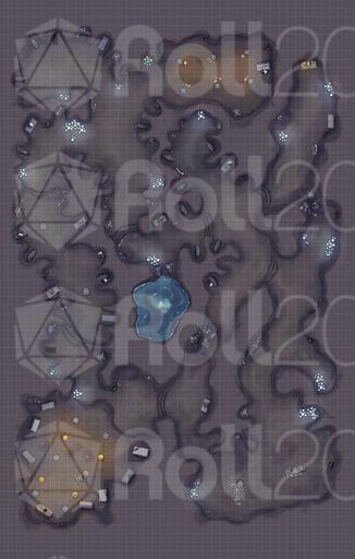 Forgotten Catacombs – Underground Tombs Battle Map (9 Variants) | D&D ...