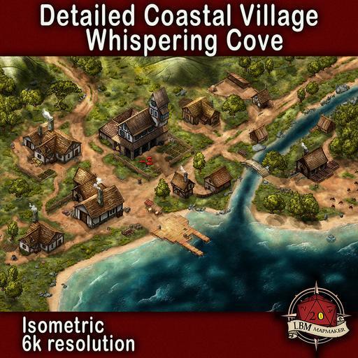 Detailed Coastal Village / Whispering Cove | Roll20 Marketplace: Digital goods for online ...