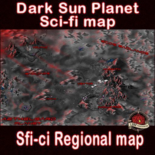World 16 - Bleeding Sun Planet / Sci-fi map / Names and No names ...