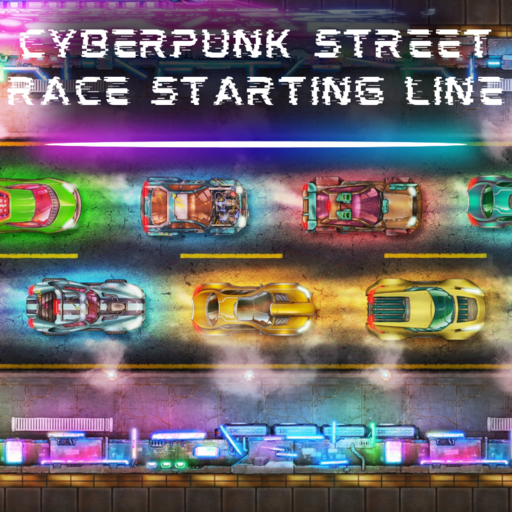 Map – Cyberpunk Street Race Starting Line | Roll20 Marketplace: Digital ...