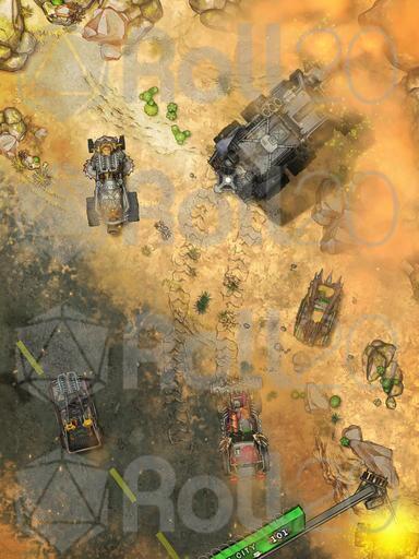 War Rig Car Battle - 13 Phased Battlemap | Roll20 Marketplace: Digital ...