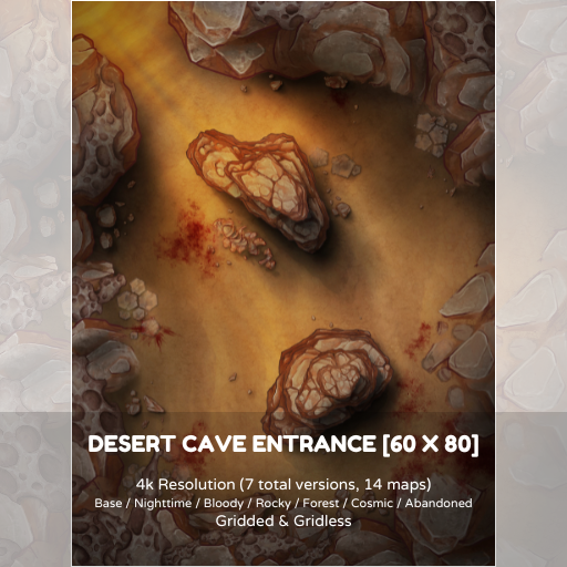 Desert Cave Entrance [60 x 80] | Roll20 Marketplace: Digital goods for ...