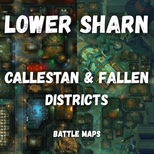 Lower Sharn, Callestan & Fallen Districts | Roll20 Marketplace: Digital ...