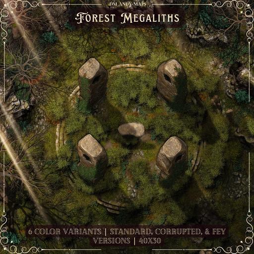 DM Andy Maps - Forest Megaliths | Roll20 Marketplace: Digital goods for ...