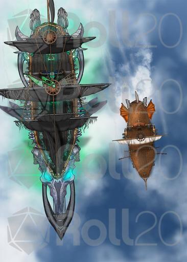 Frigid Gale The Phantom Airship - 10 Varation Battlemap Pack | Roll20 ...
