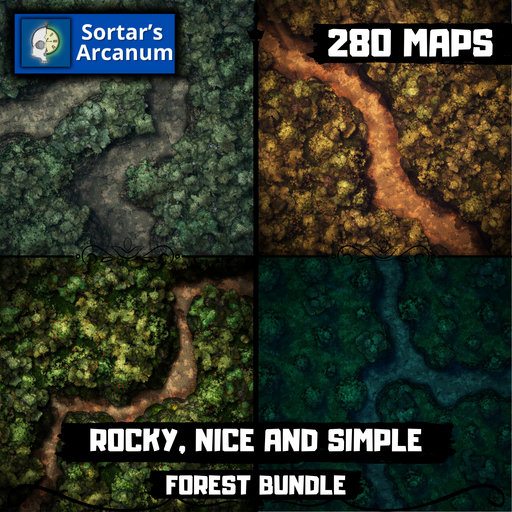 Rocky, Rough and Winding Forest Roads Double Pack - Forest Clearing ...