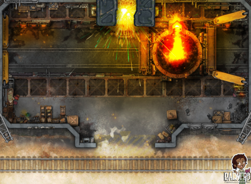 Steel Mill - 6 Phased Looping Battlemap | Roll20 Marketplace: Digital ...