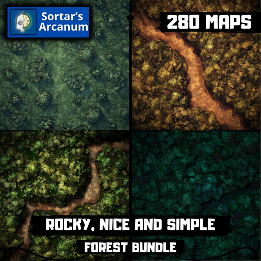 Rocky, Solid and Old Forest Roads Double Pack - Forest Clearing Combat ...