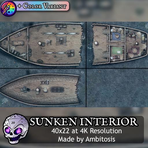 Sunken Siren Ship Interior | Roll20 Marketplace: Digital goods for ...