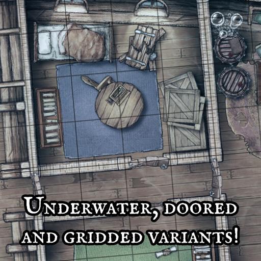 Sunken Siren Ship Interior | Roll20 Marketplace: Digital goods for ...