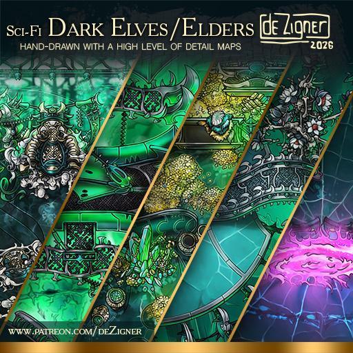 Sci-Fi Dark Elves/Elders maps | Roll20 Marketplace: Digital goods for ...